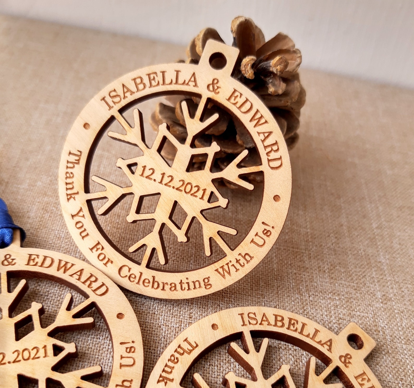 Wedding Favors, Winter Wedding Favors, Wedding Favor Ornaments ...