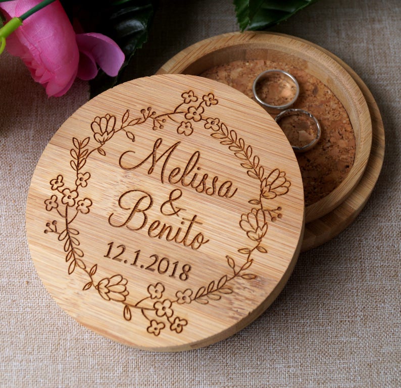 Personalized Ring Box Wedding Ring Box Ring Bearer Box - Etsy
