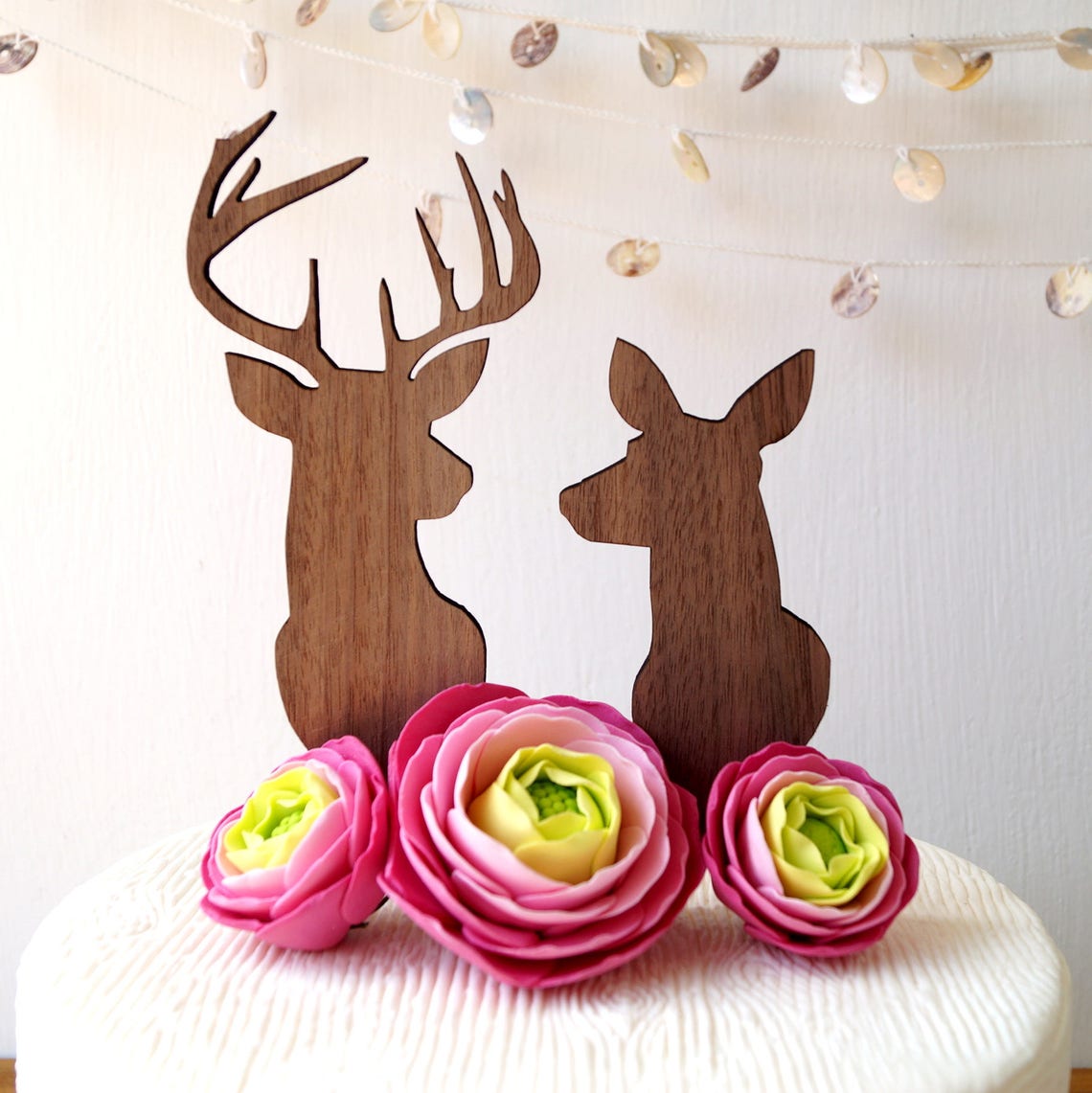 Buck and Doe Cake Topper Wedding Cake Topper Deer Cake - Etsy