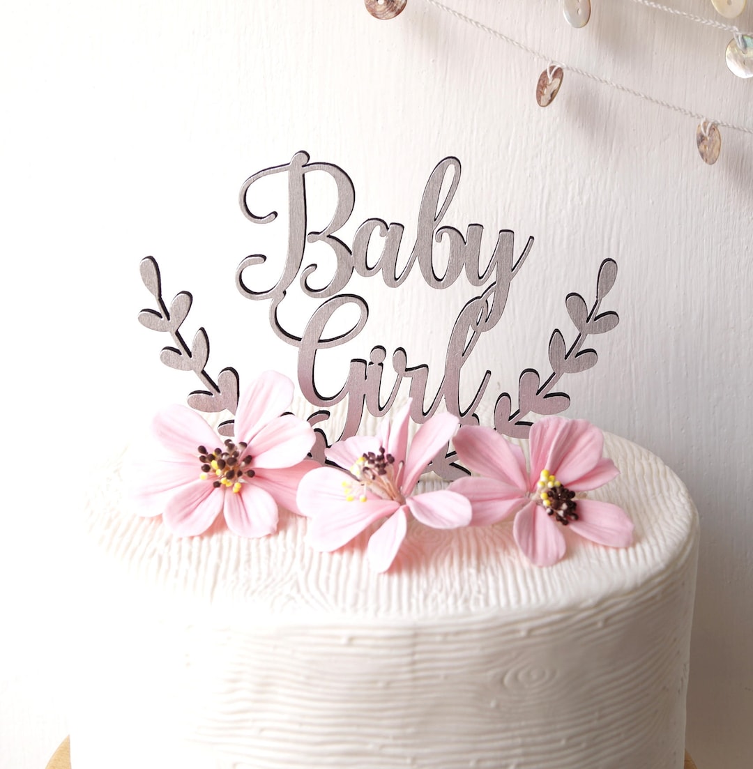 Baby Cake Topper, Baby Girl Cake Topper, Baby Shower Cake Topper ...
