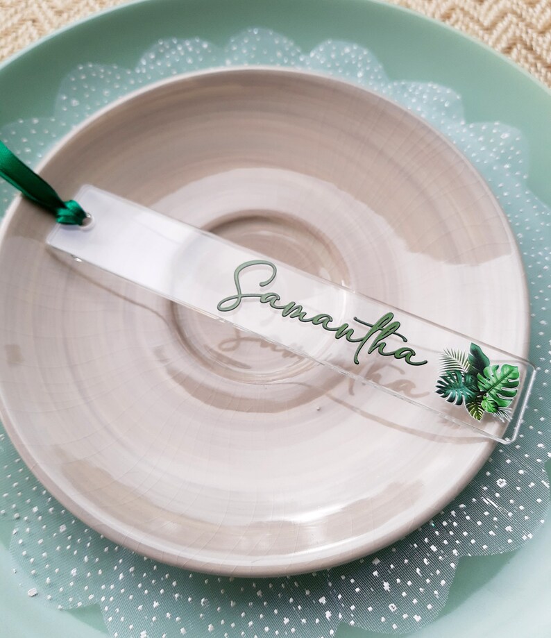 Bookmark Wedding Favors and Place Tags, Wedding Place Name Tags, Table ...