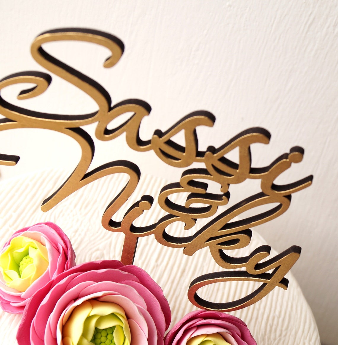 Cake Topper Gold Cake Topper Names Cake Topper Wedding Cake - Etsy