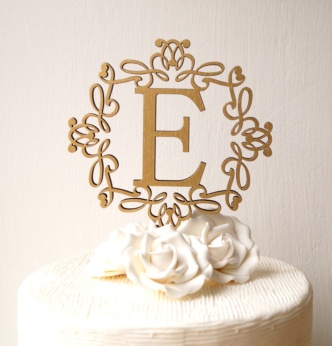 Monogram Cake Topper Cake Topper for Wedding Wedding Cake | Etsy