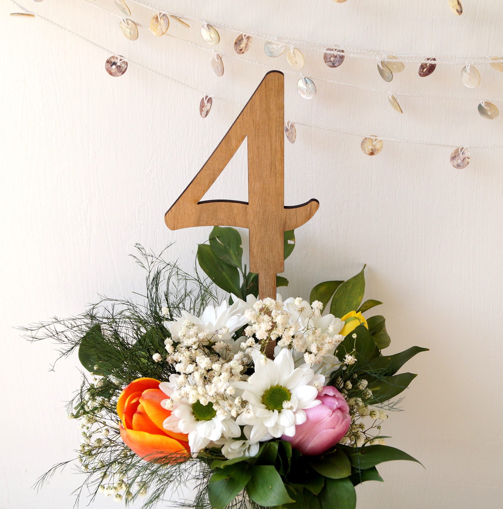 Large table numbers 5 inch wooden table numbers for using in | Etsy