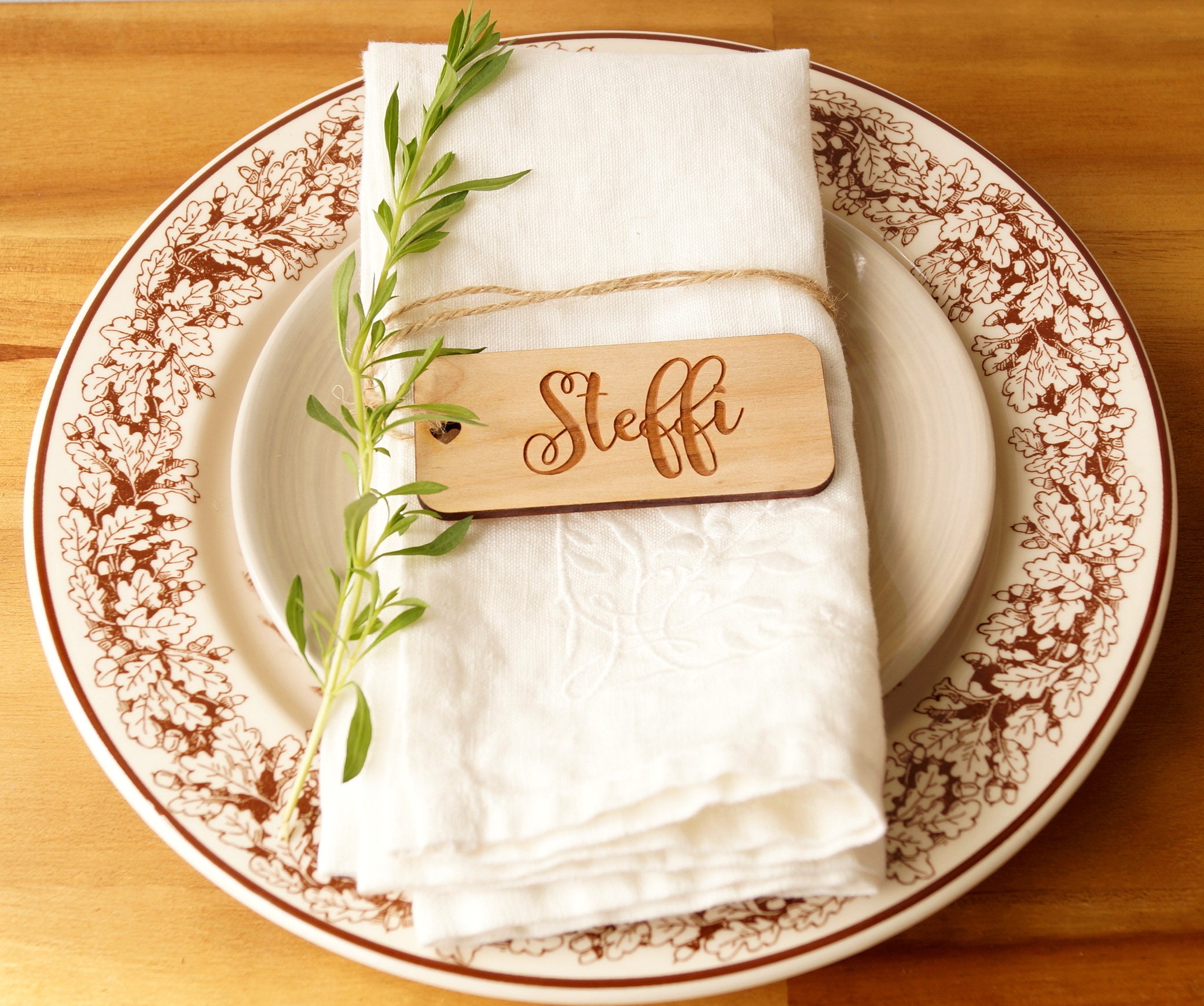 Place Tags Wedding Place Tags Name Tags Rustic Wooden Place - Etsy