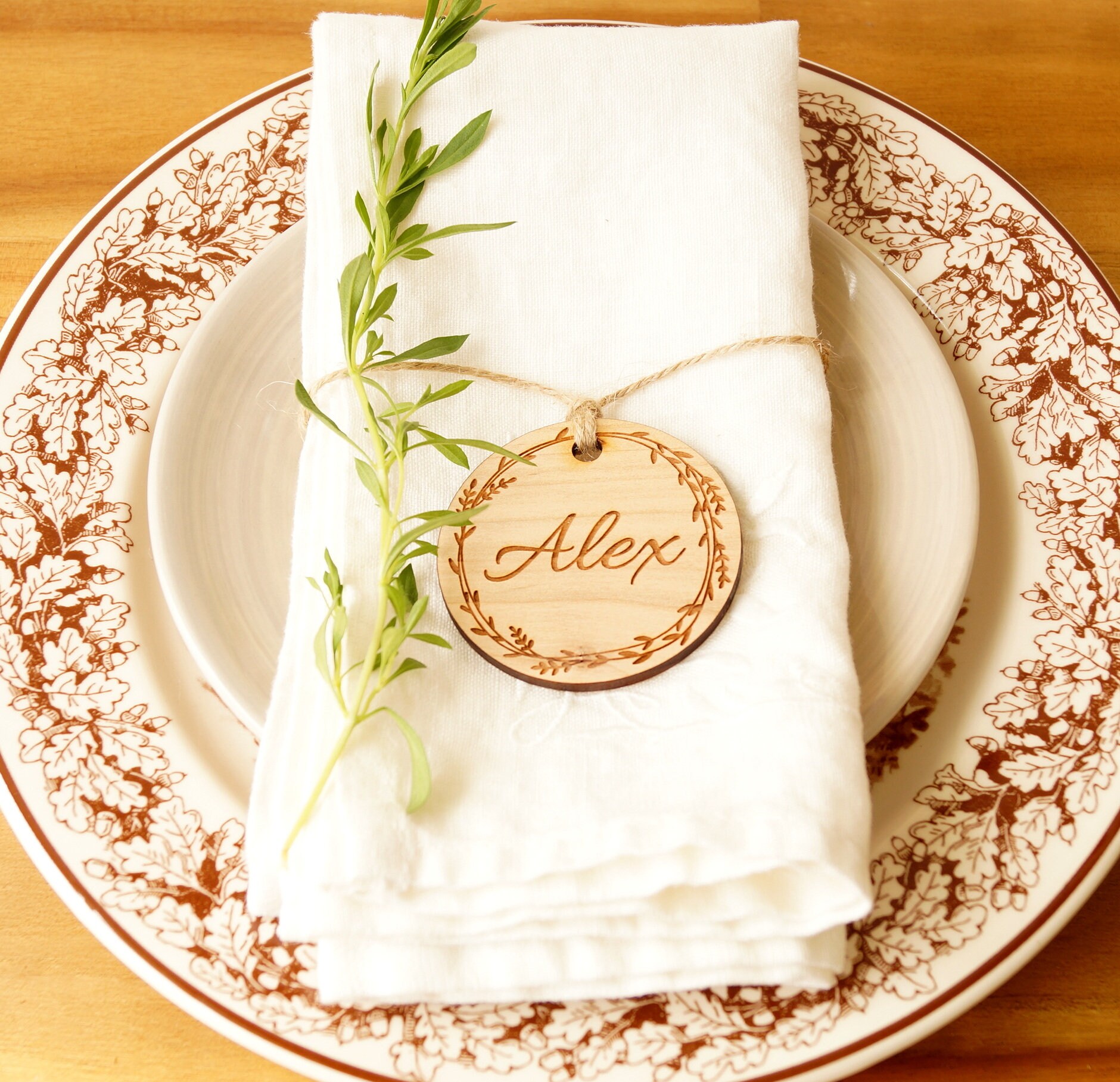 Place Tags Wedding Place Cards Rustic Wooden Name Tags - Etsy