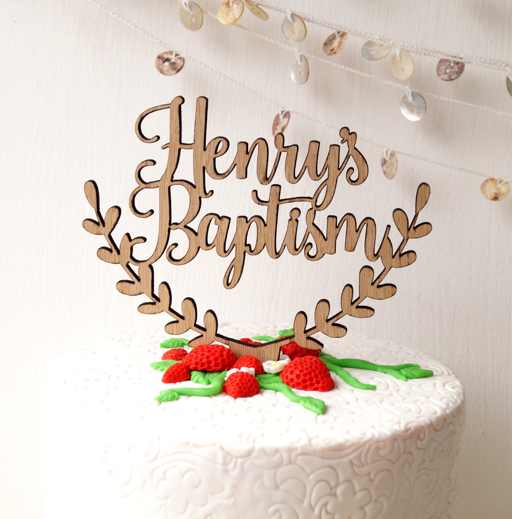 Baptism Cake Topper Christening Cake Topper Personalized | Etsy