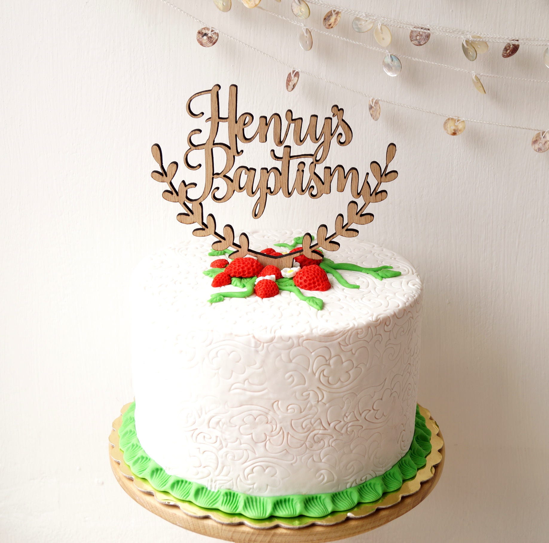 Baptism Topper Christening Custom Cake Topper Personalized | Etsy