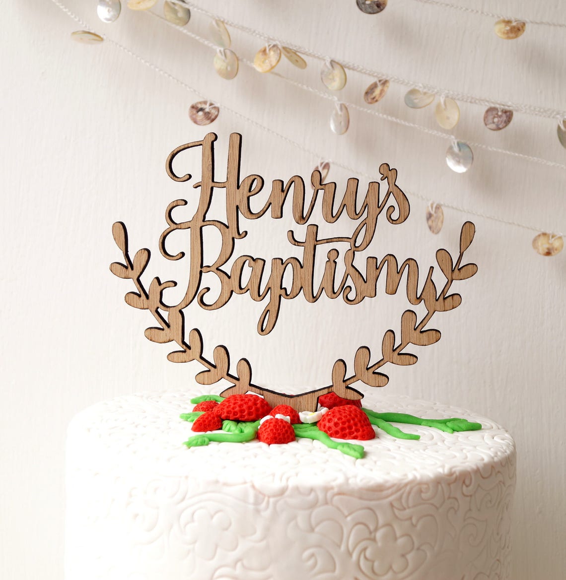 Baptism Topper Christening Custom Cake Topper Personalized | Etsy