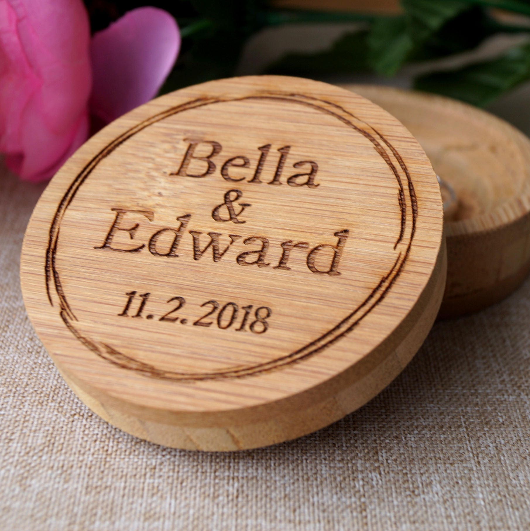 Ring box wedding ring box personalized ring box wooden ring | Etsy