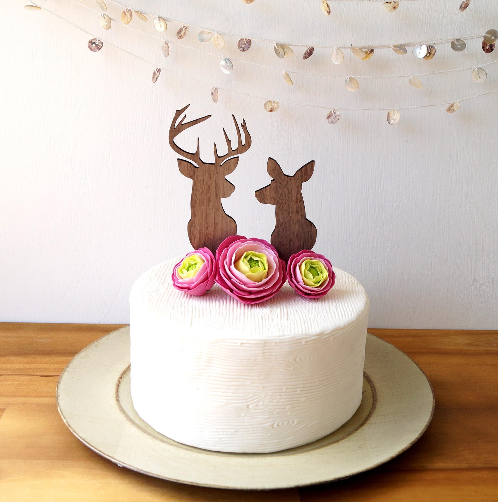 Buck and Doe Cake Topper Wedding Cake Topper Deer Cake - Etsy