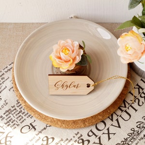 Place Cards - Wedding Place Tags - Personalized Wooden Name Tags ...