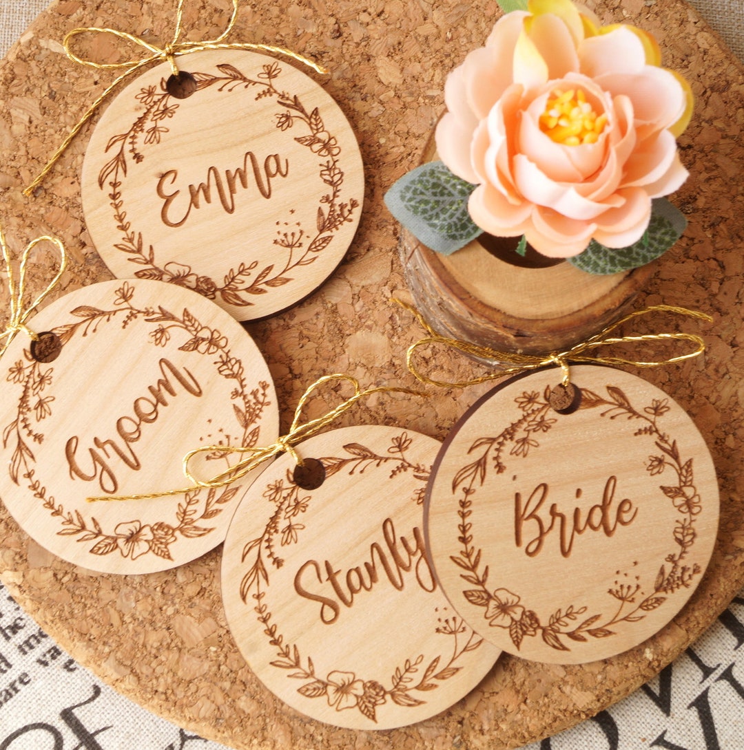 Place Cards Personalized Wedding Place Tags Wooden Place Cards Rustic ...