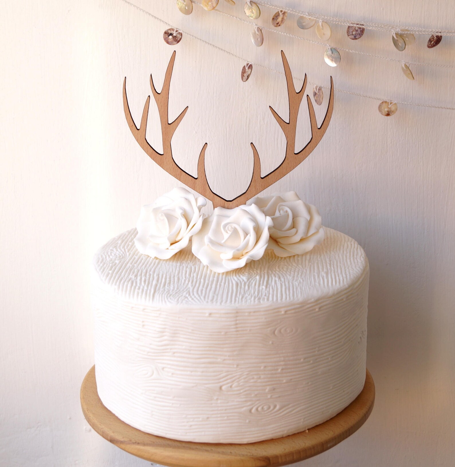 Antlers Cake Topper Wedding Cake Topper Deer Antlers Topper - Etsy