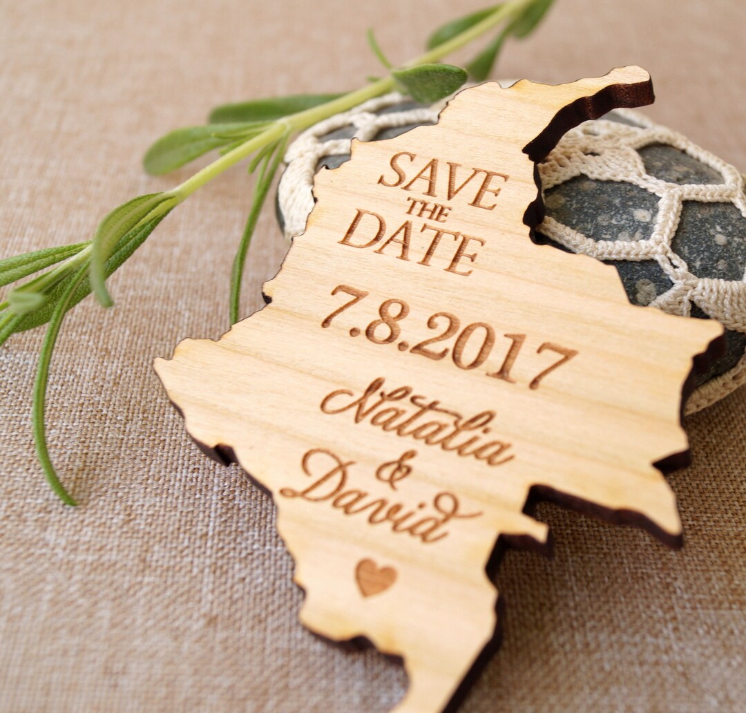 Save the Date, Rustic Save the Dates, Wooden Save the Date Magnets, US ...