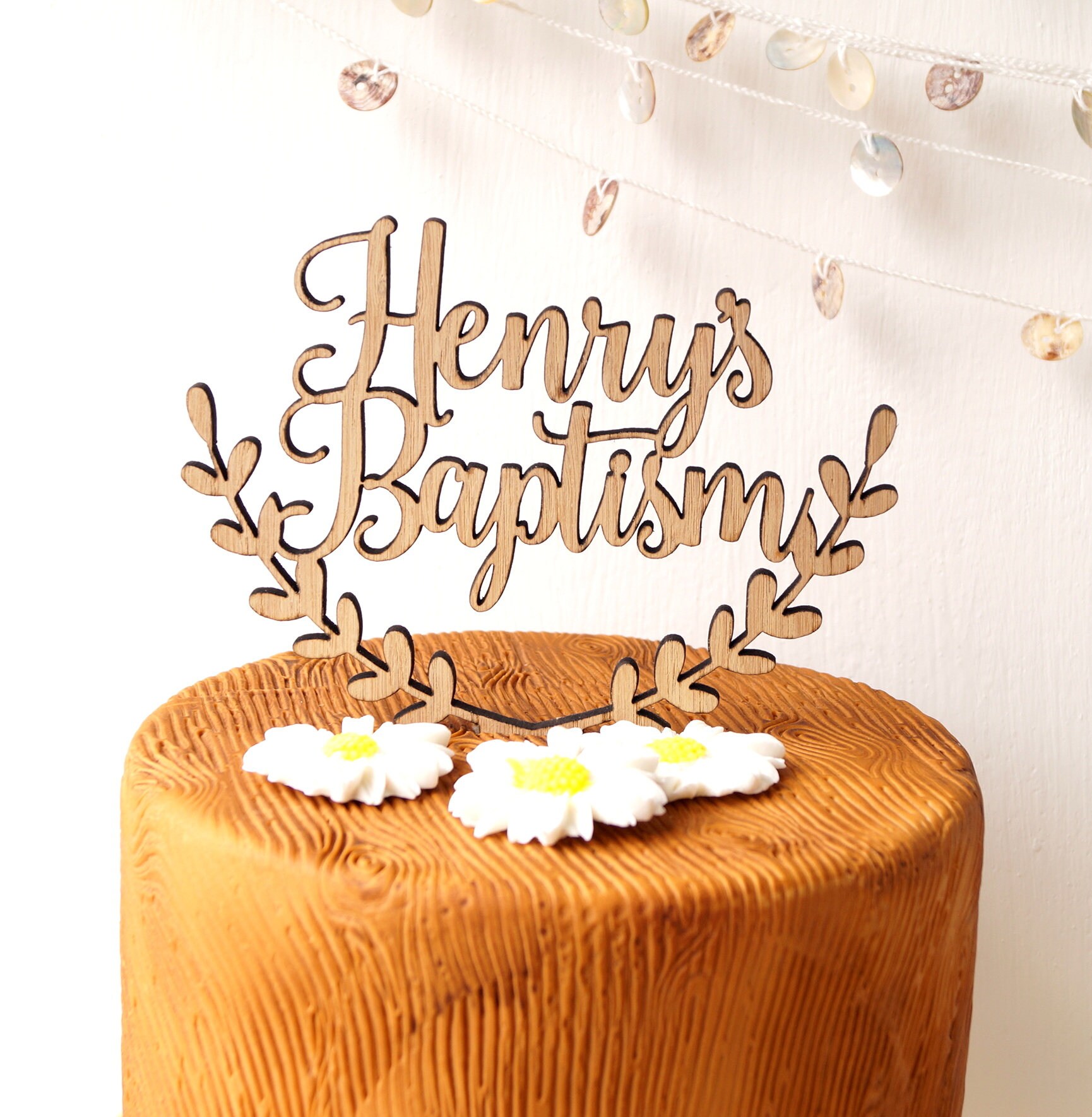 Baptism Topper Christening Custom Cake Topper Personalized | Etsy