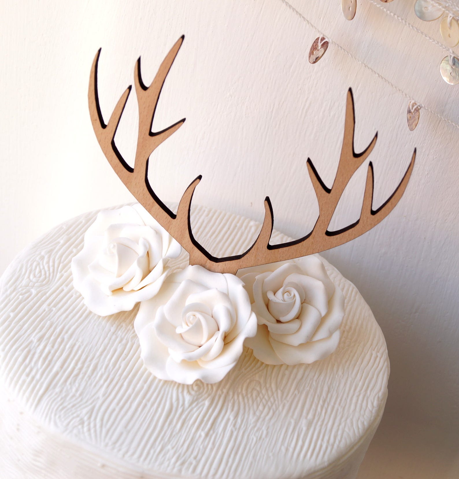 Antlers Cake Topper Wedding Cake Topper Deer Antlers Topper - Etsy
