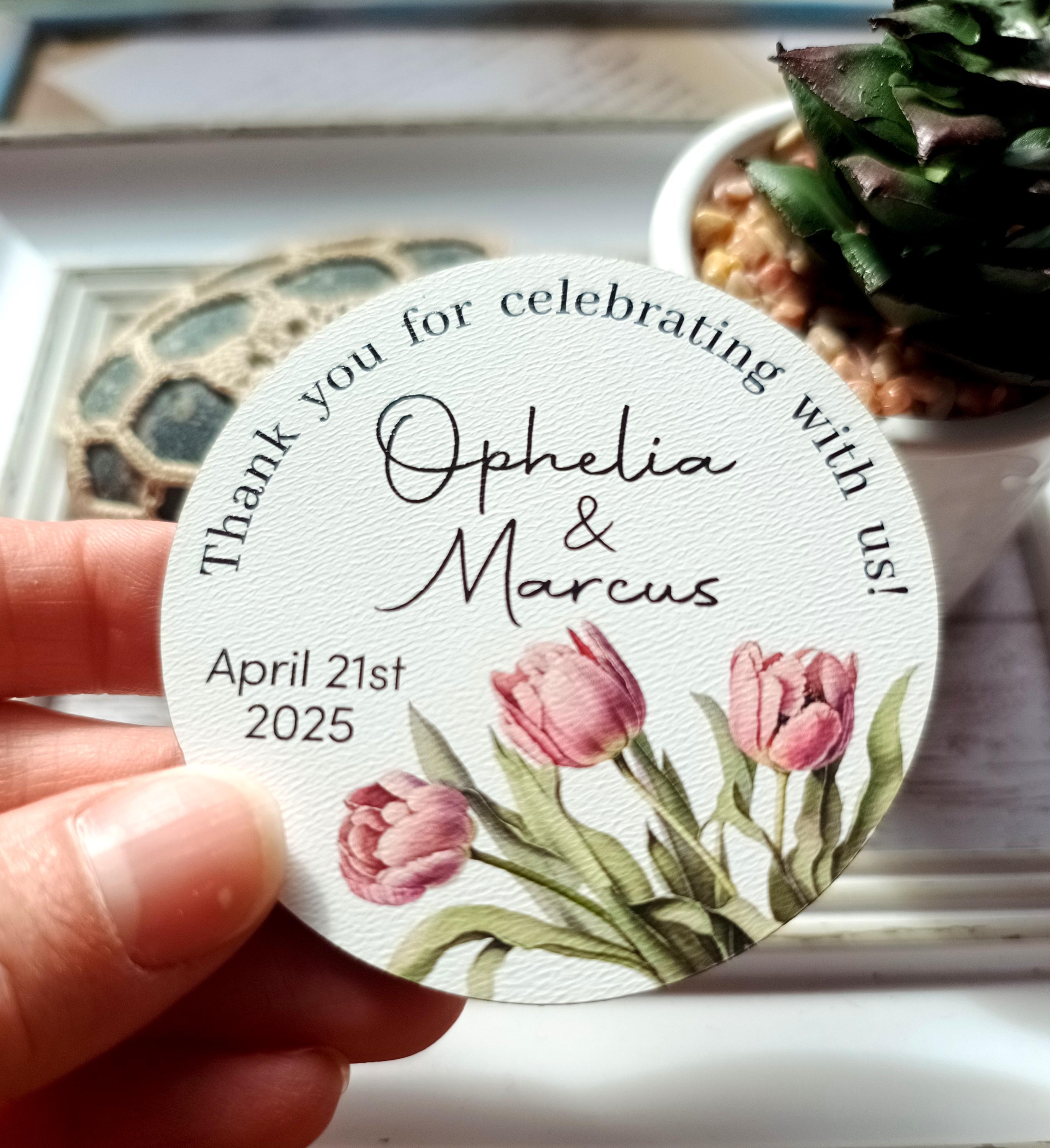 Personalized Wedding Favors Gift Wedding Magnets Custom Spring Wedding ...
