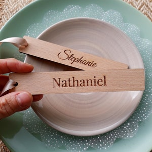 Bookmark Place Cards Double up as Wedding Favors - Personalized Wooden ...