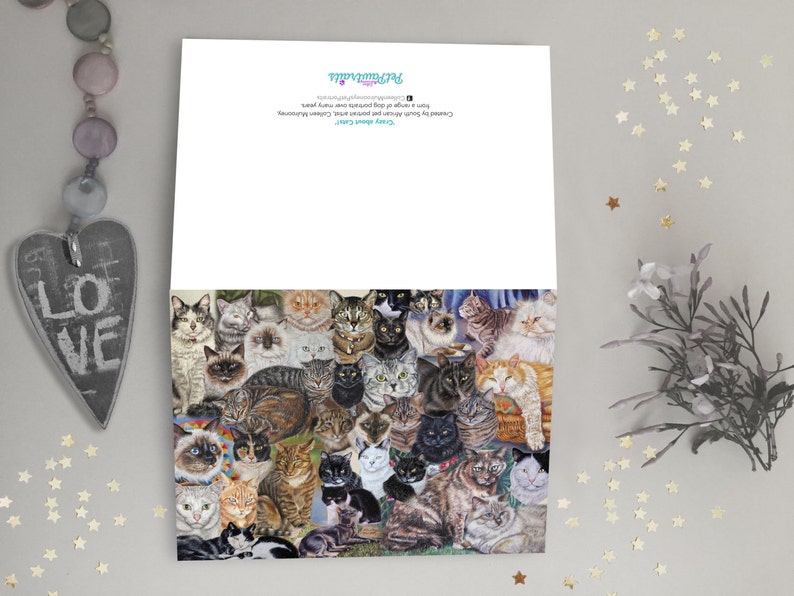 Printable Cat Greeting Card. Kitten Card. Instant Digital - Etsy