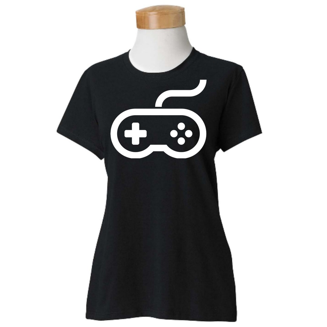 Retro Video Game Controller T-shirt Ladies NEW *pick Your Color & Size ...