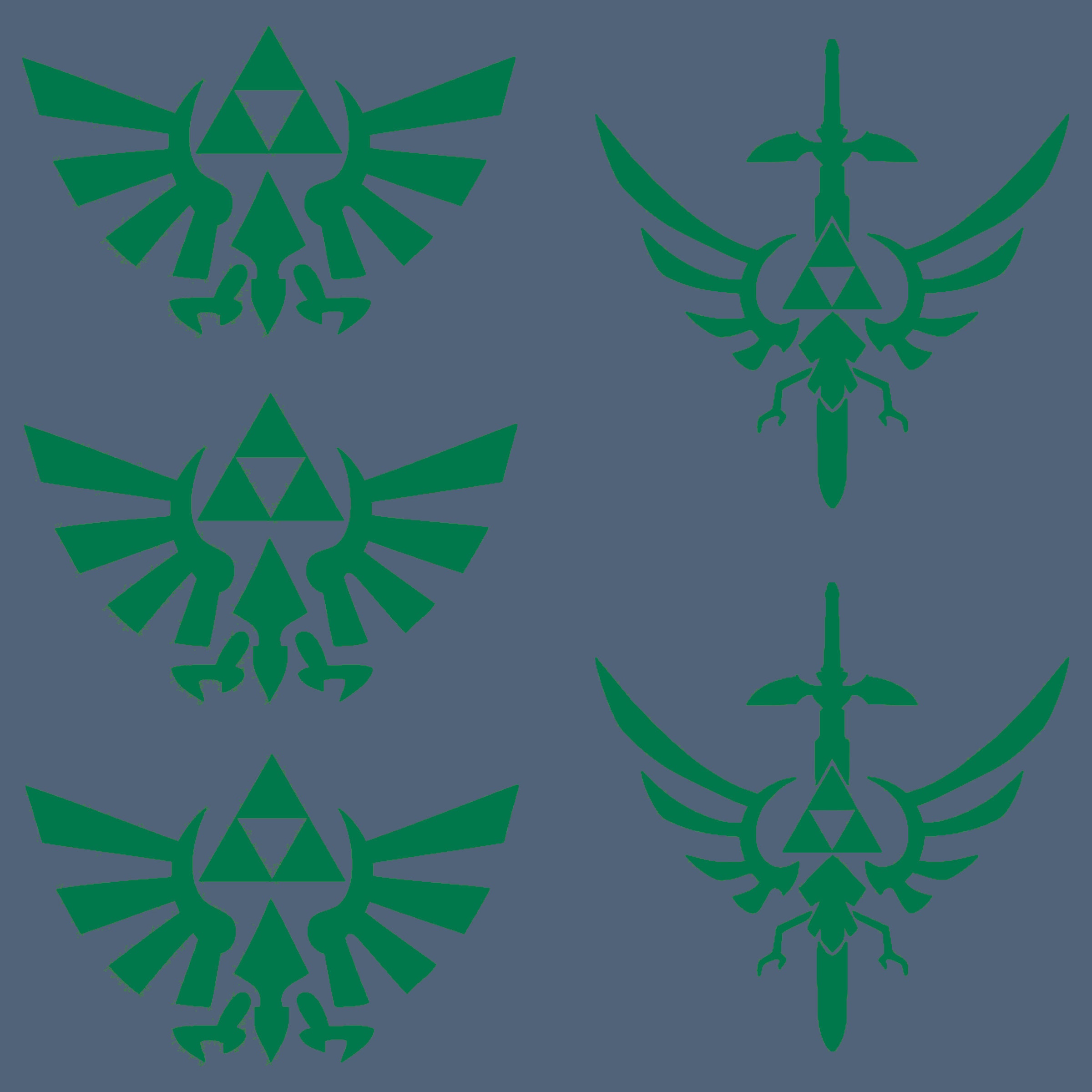 The Legend of Zelda Triforce Master Sword Lot of 5 Vinyl Decal | Etsy