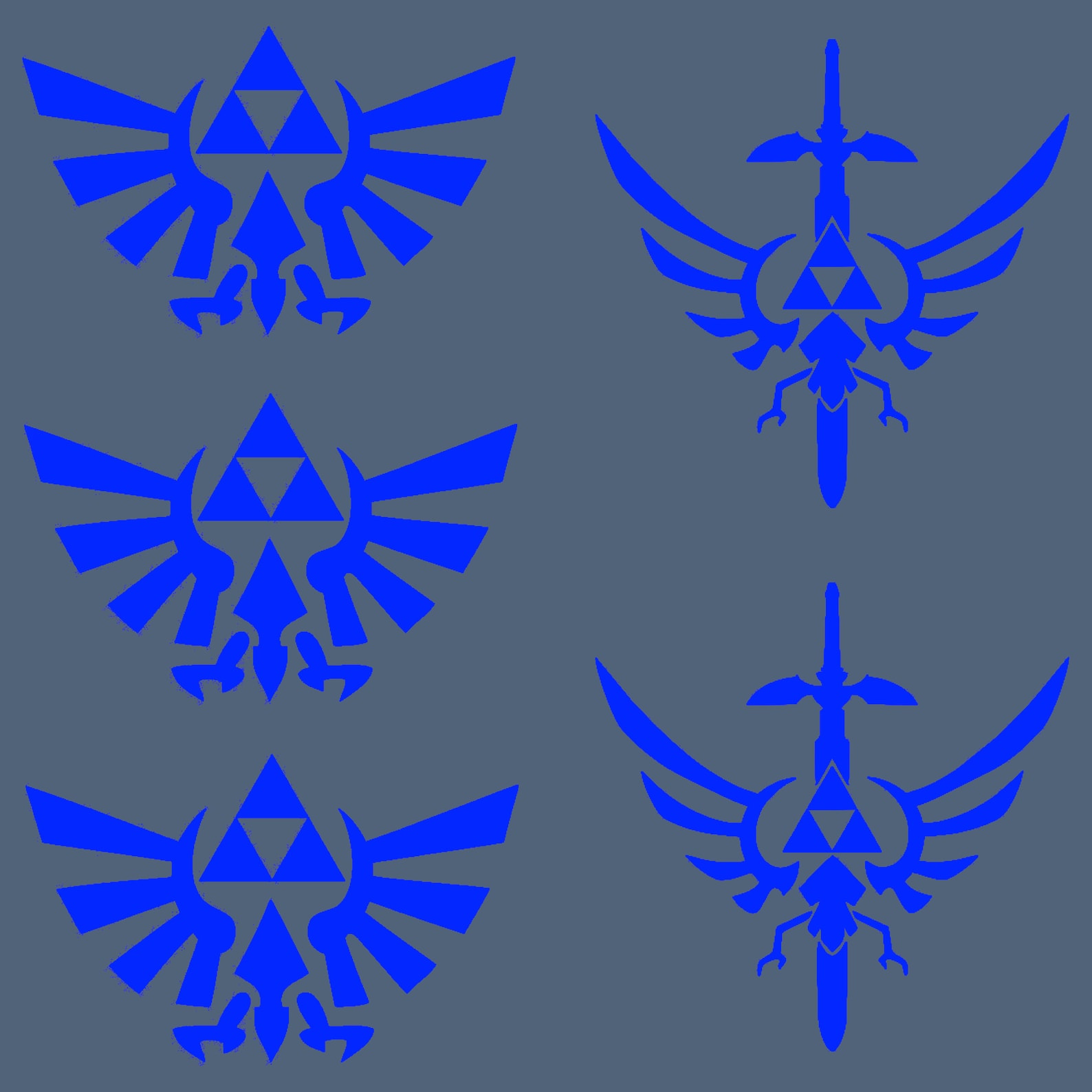 The Legend of Zelda Triforce Master Sword Lot of 5 Vinyl Decal | Etsy