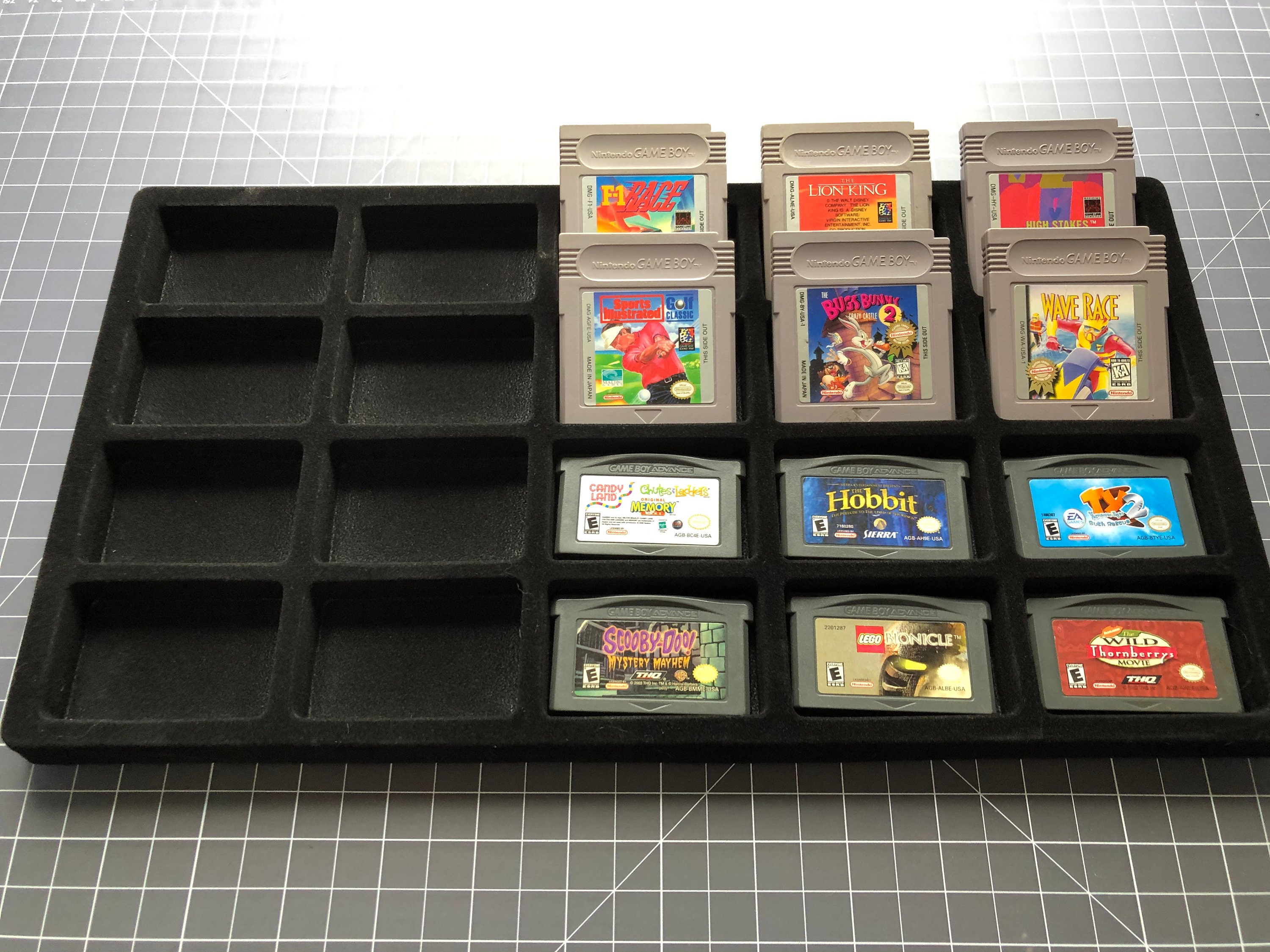 Nintendo Gameboy / GBA Advance Display Tray Case Inserts | Etsy