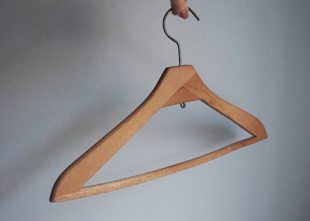 Large Wooden Triangular Clothes Hanger With Trousers Rod, Tailor Studio ...