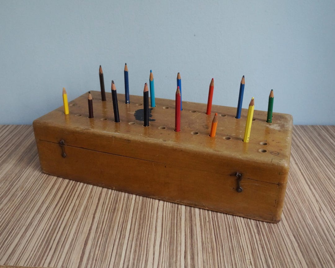 Vintage Radio Communication Box, Rectangular Light Beige Wooden Box ...