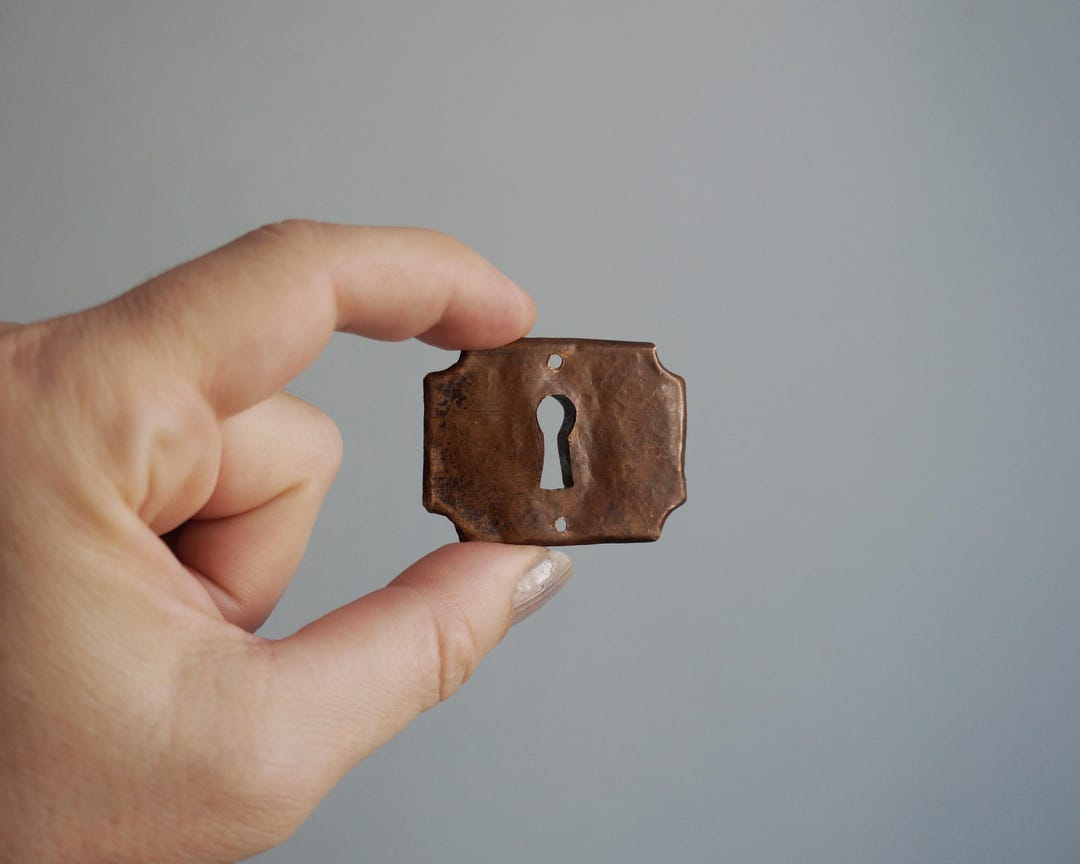 Small Rectangular Escutcheon for Jewelry Box, Brass Sheet Plate With ...
