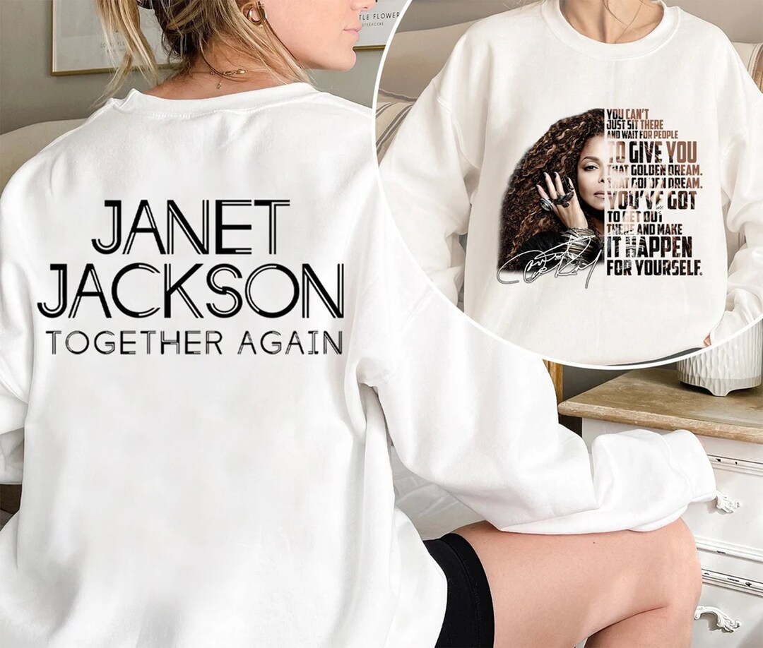 Janet Jackson Together Again 2024 Tour 2 Side Shirt, Janet Jackson Fan ...