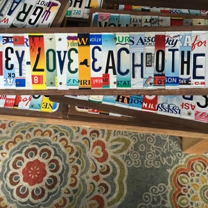 They Love Each Other License Plate Sign - Etsy