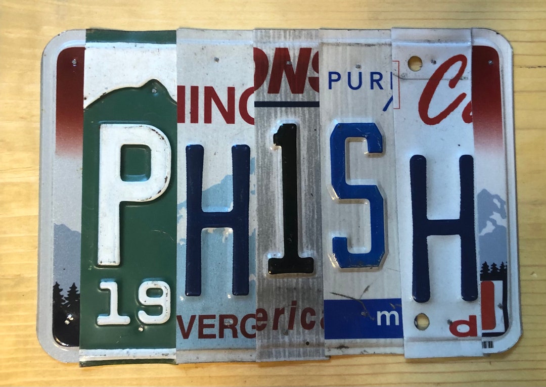 Phish Wooden License Plate Sign - Etsy