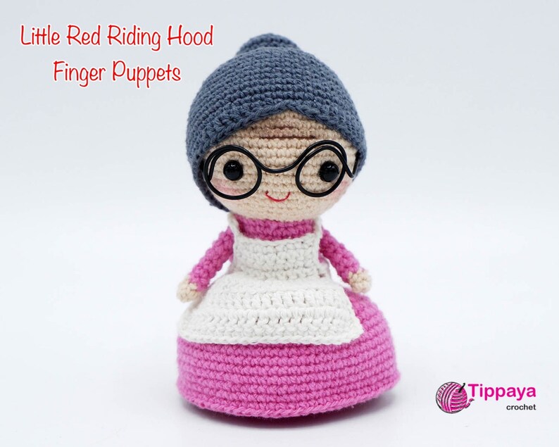 Crochet Pattern of Little Red Riding Hood Finger Puppets - Etsy