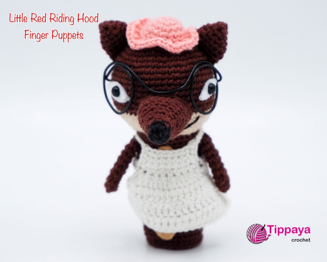 Crochet Pattern of Little Red Riding Hood Finger Puppets - Etsy