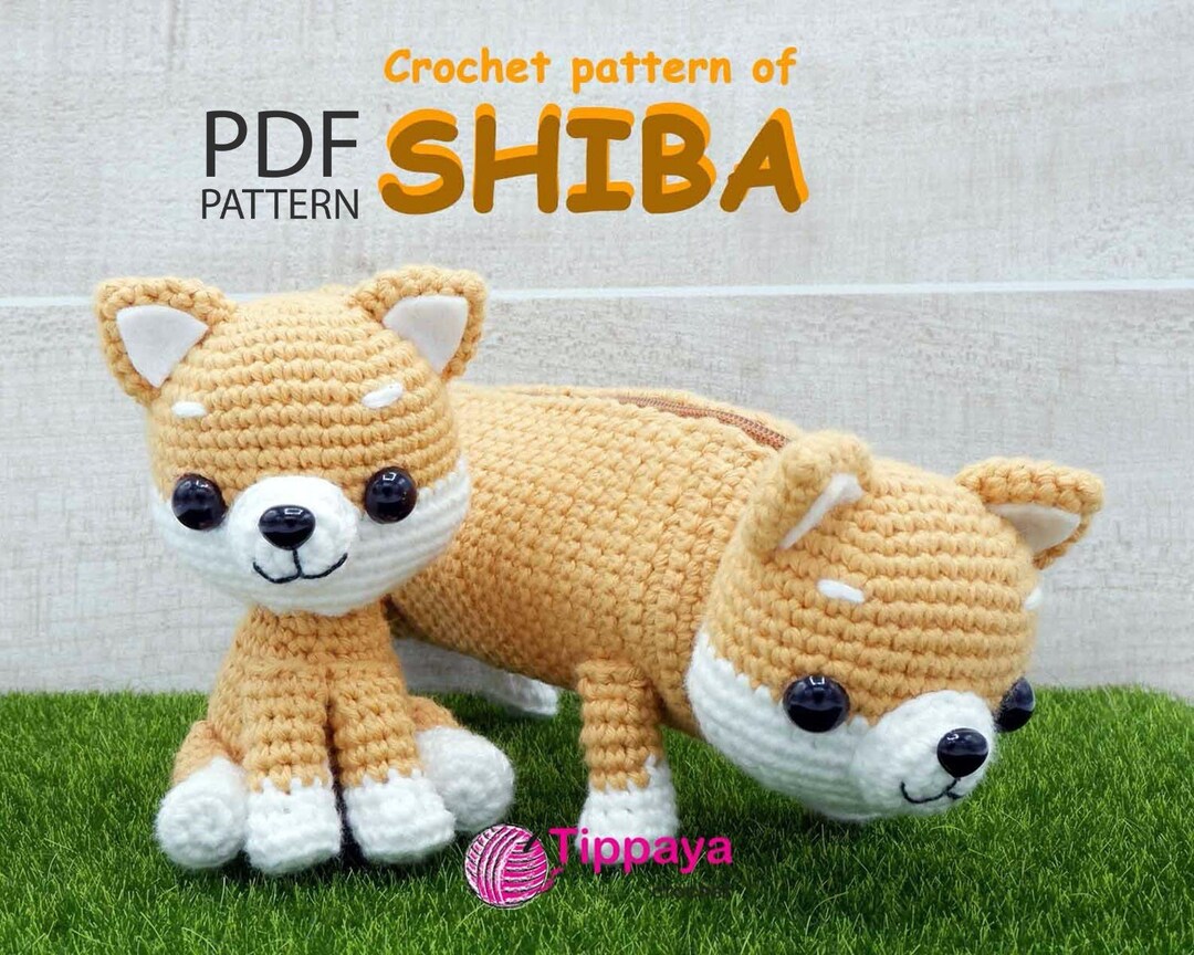 Crochet Pattern of Shiba, Crochet Dog Pattern, Amigurumi Animal ...