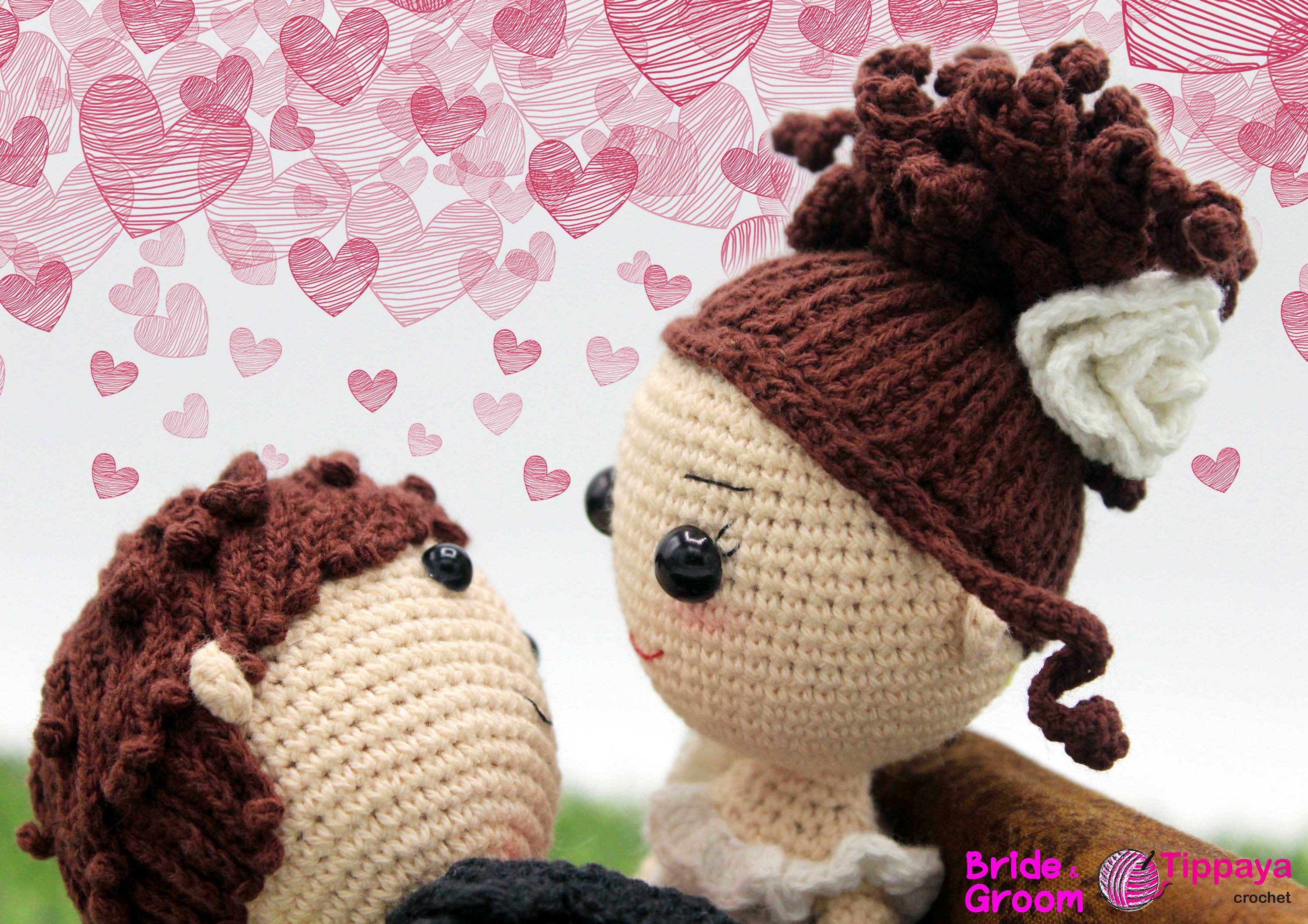 Crochet pattern of Bride & Groom Crochet pattern amigurumi | Etsy