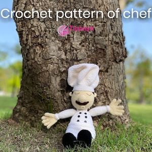 Crochet Pattern of Chef - Etsy