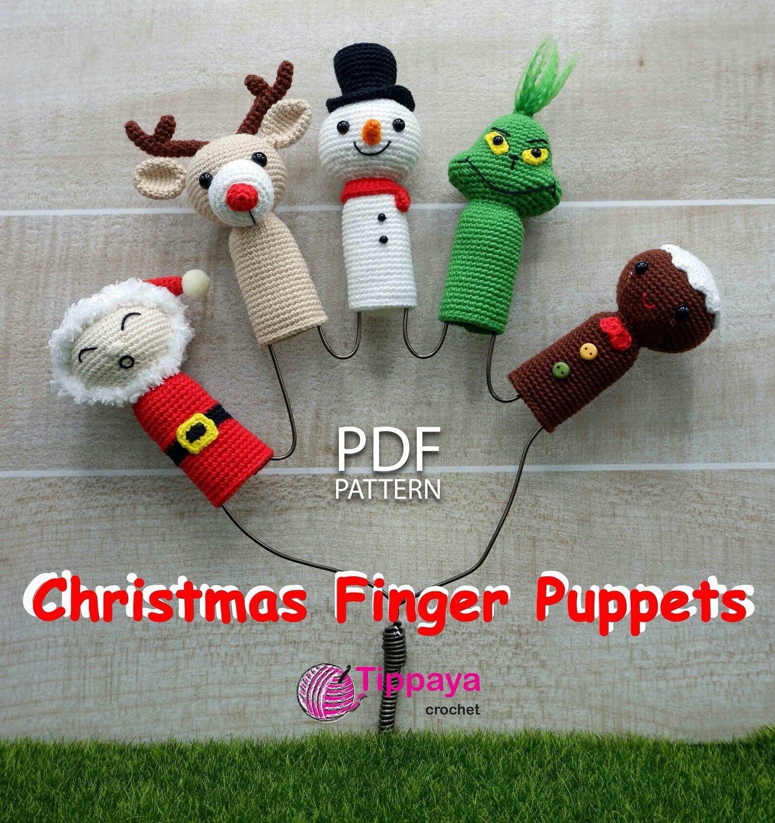 Crochet Pattern of Christmas Finger Puppets Christmas Crochet - Etsy Canada