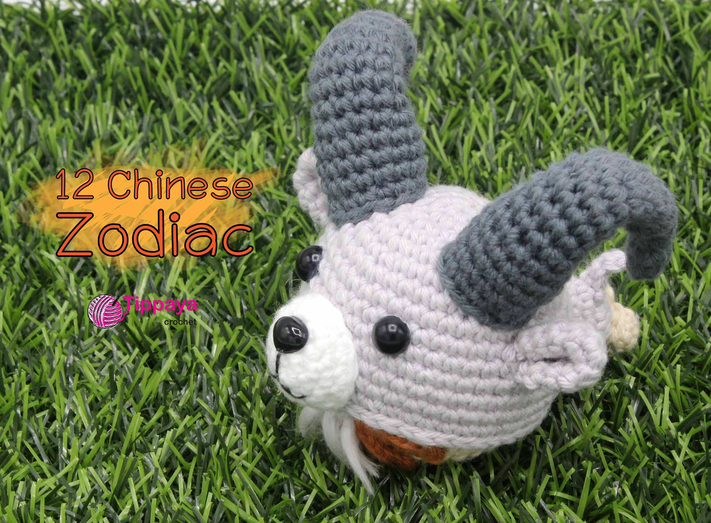 Crochet Pattern of 12 Chinese Zodiac - Etsy Canada