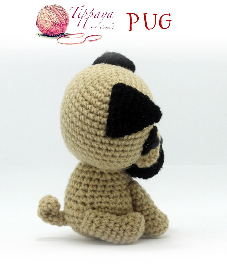 Crochet Pattern of Pug Pencil Case and Pug Amigurumi - Etsy