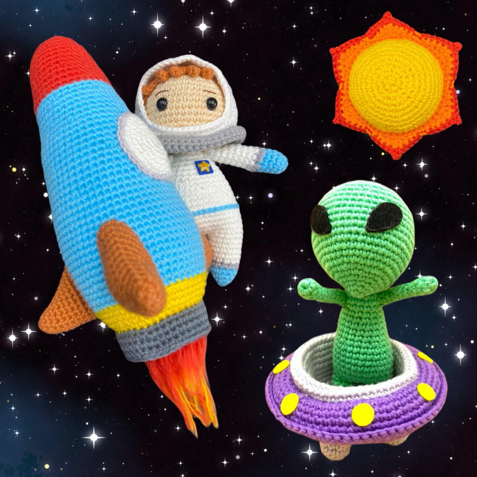 Crochet Pattern of Outer Space Crochet Pattern Amigurumi - Etsy