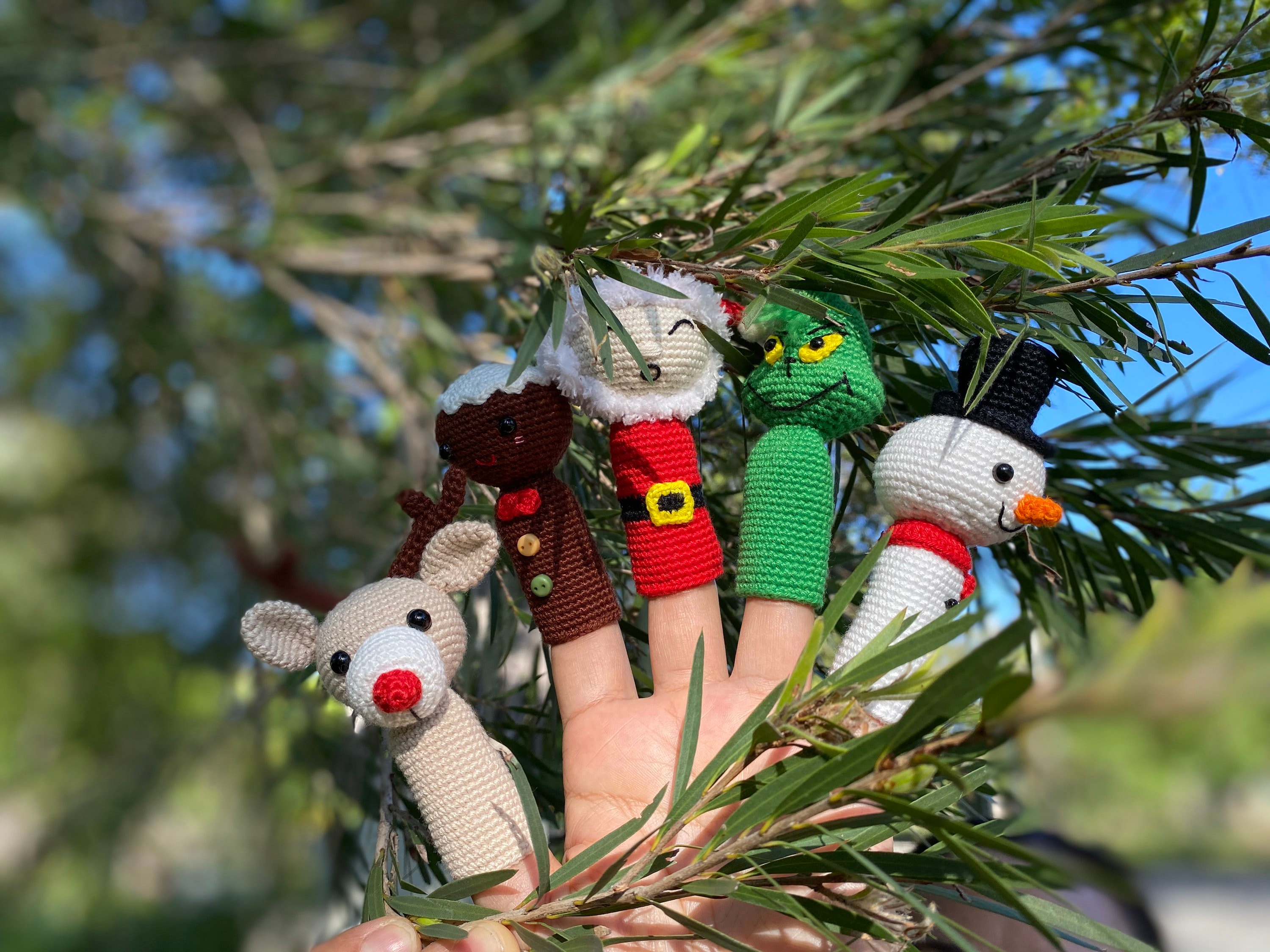Crochet Pattern of Christmas Finger Puppets Christmas Crochet - Etsy Canada