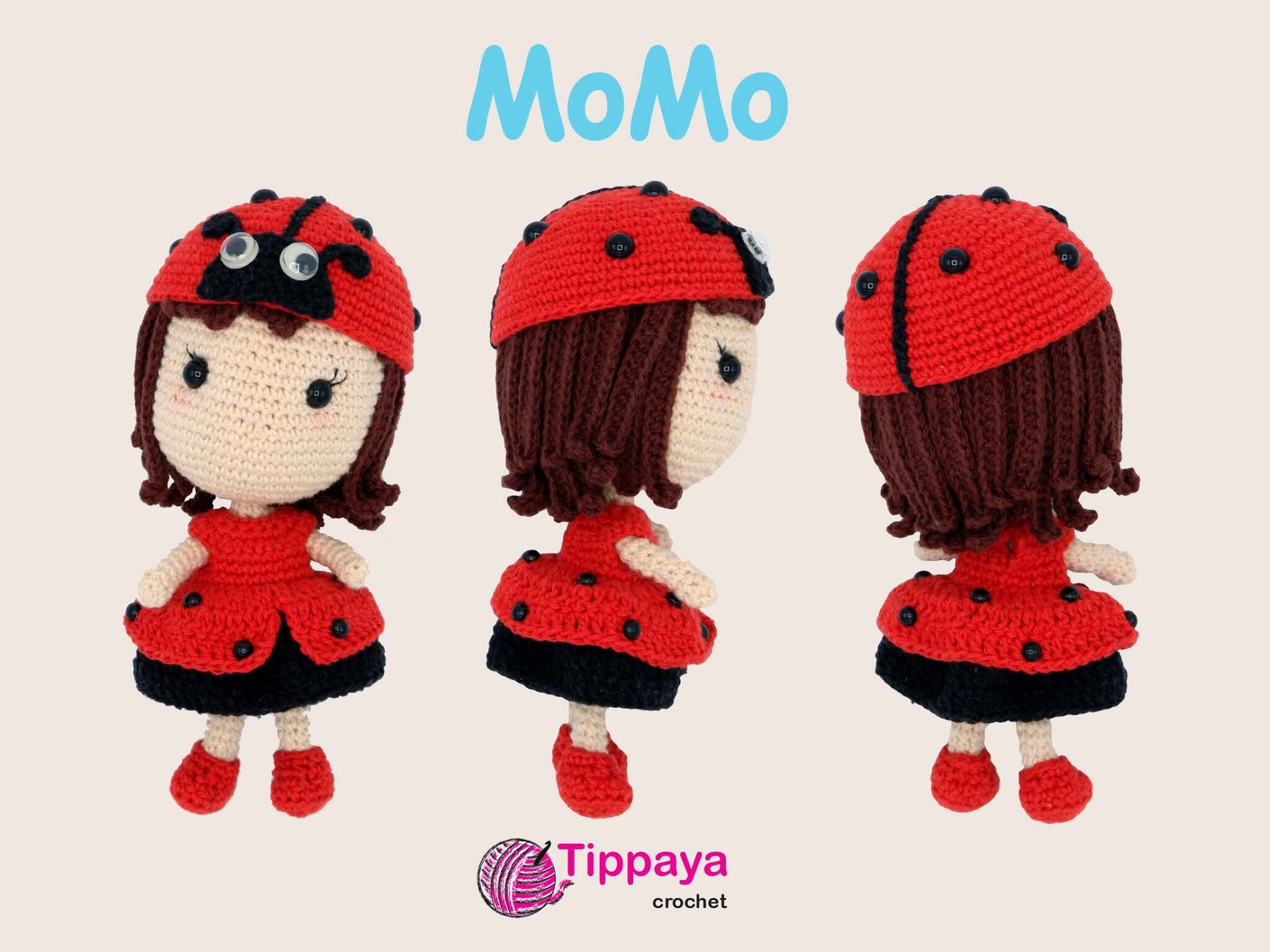 Crochet pattern of Momo amigurumi pattern amigurumi doll | Etsy