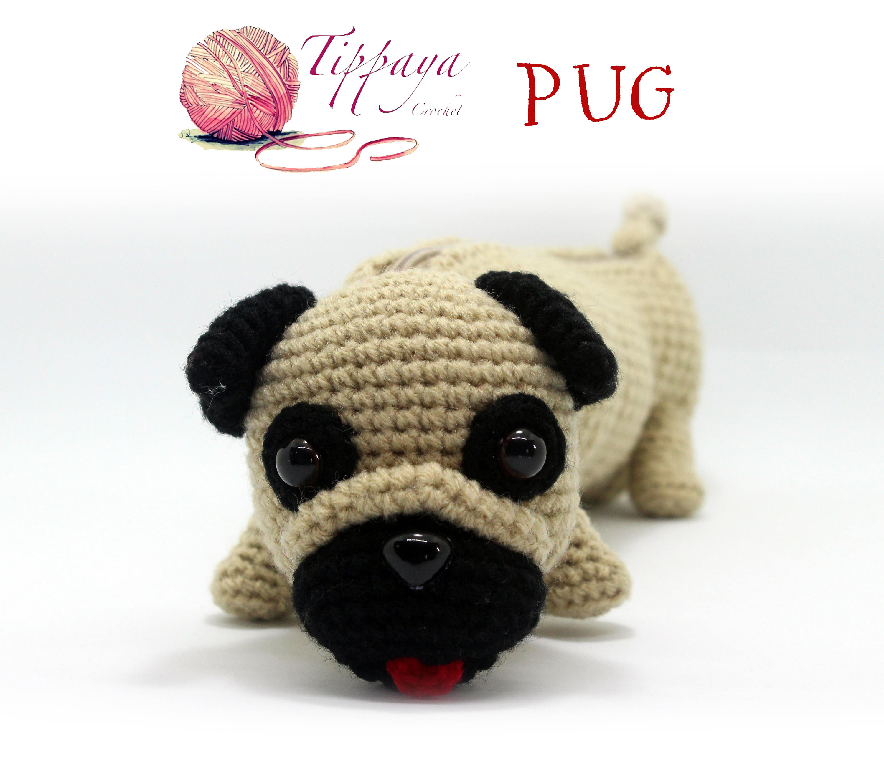 Crochet Pattern of Pug Pencil Case and Pug Amigurumi - Etsy