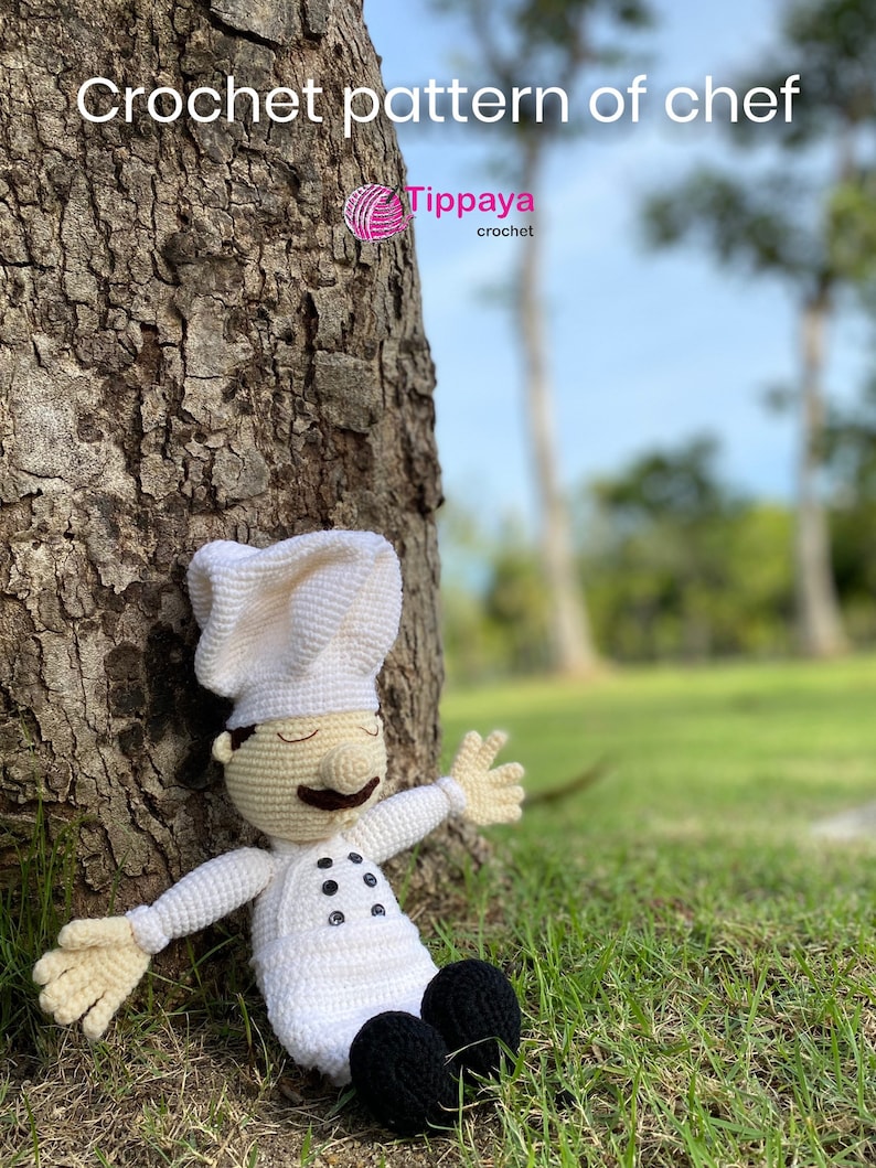 Crochet Pattern of Chef - Etsy