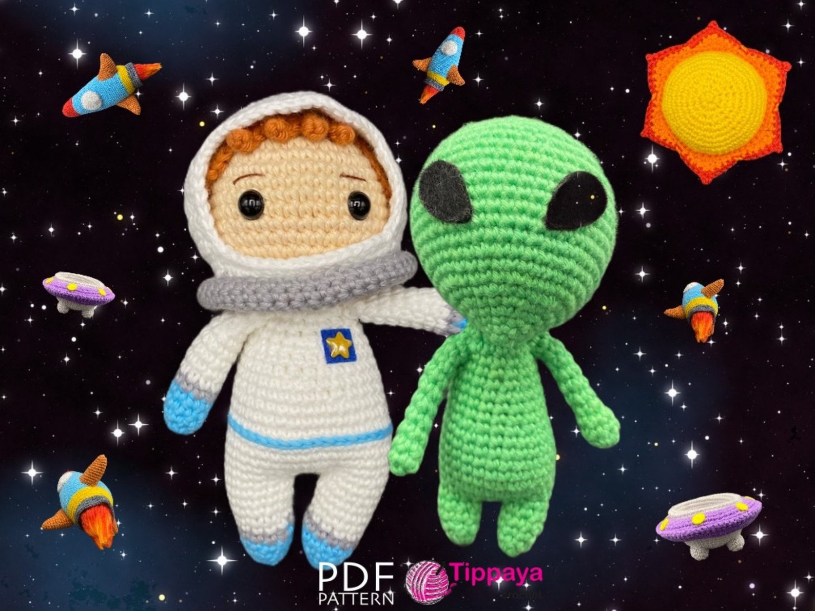 Crochet Pattern of Outer Space Crochet Pattern Amigurumi - Etsy