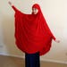 Transformer Red Khimar Niqab Burqa Cherry Niqab Traditional - Etsy