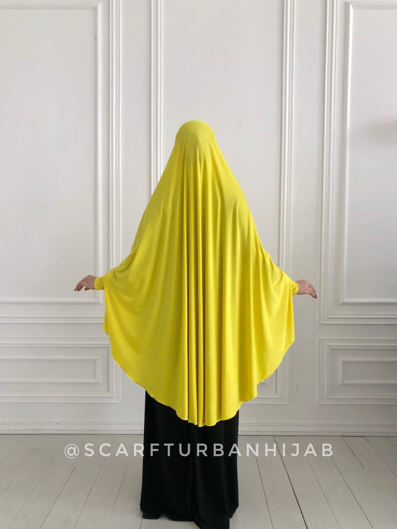 Transformer Yellow Khimar Stylish Jersey Jilbab Traditional - Etsy